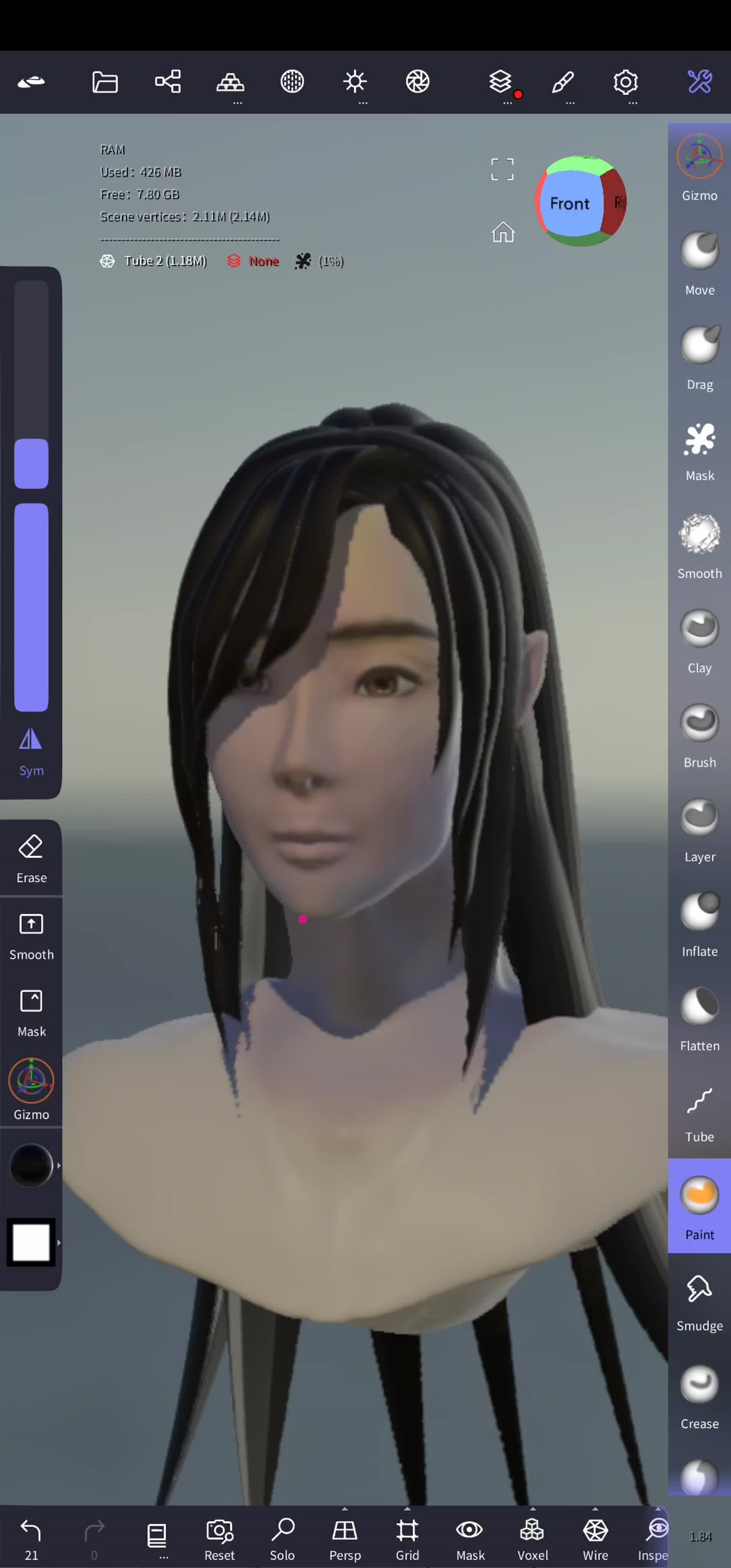 ArtStation - 3D model progress: Self