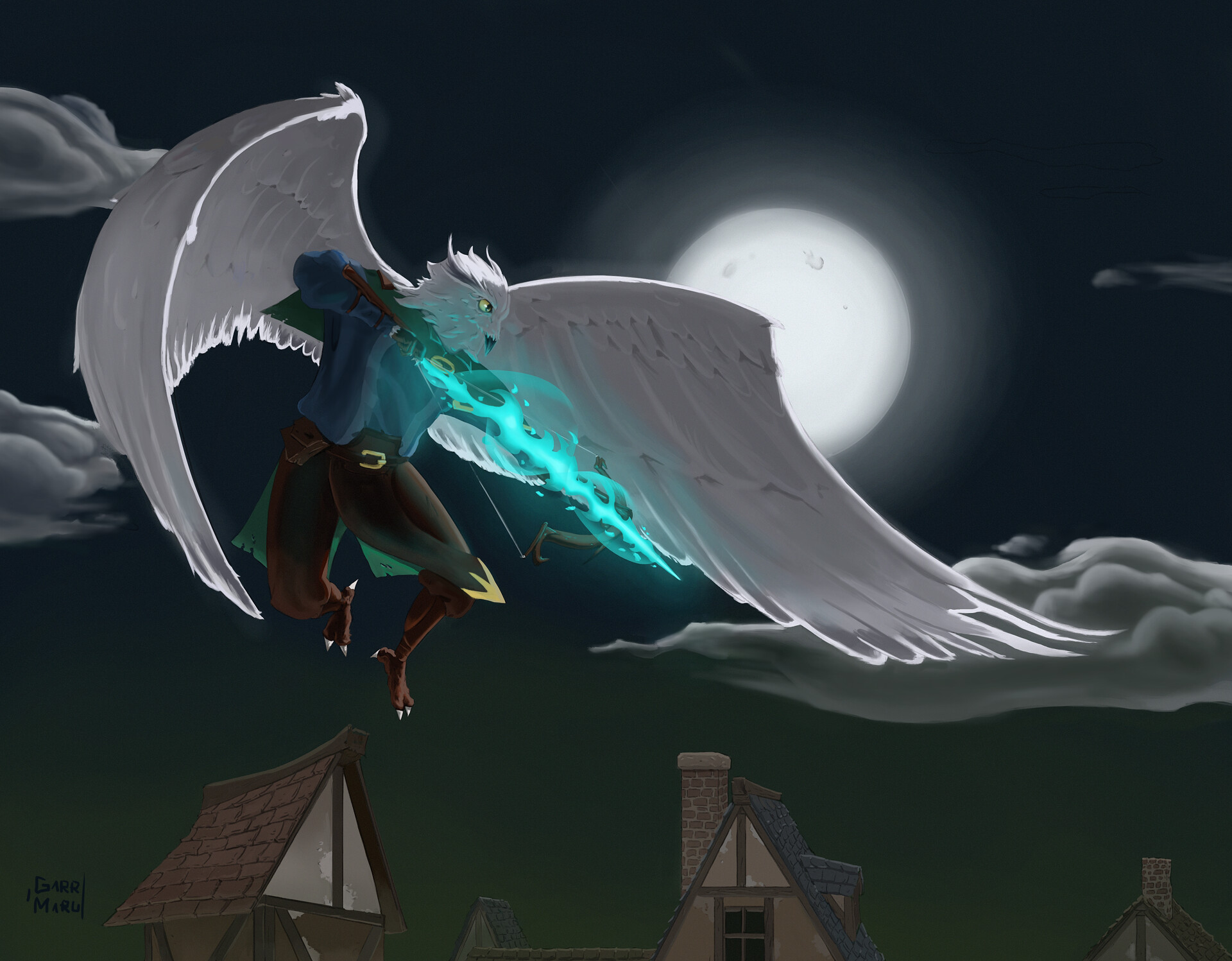 ArtStation - Talon Oblique / Owlin / Ranger / DnD character