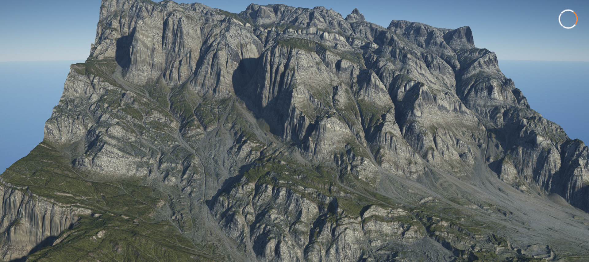 ArtStation - Noisy rock cliffs and soft slopes