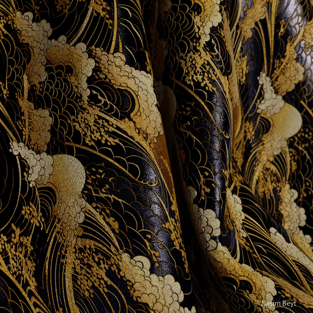 ArtStation - 50 Tileable Japanese Yuzen Pattern Fabric Materials-VOL33 ...