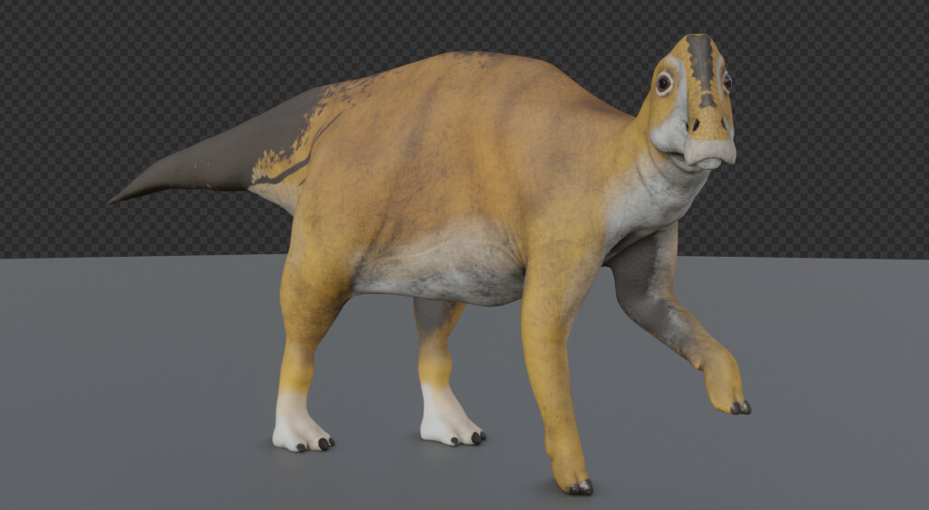 ArtStation - Baby Parasaurolophus Reconstruction