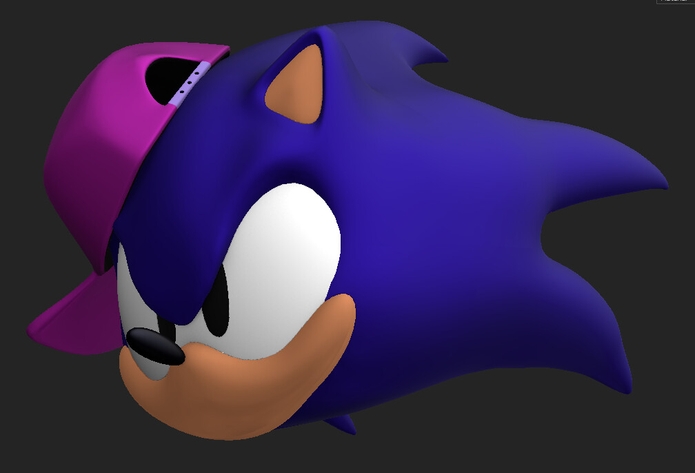ArtStation - Sculpting a Sonic Head in Maya