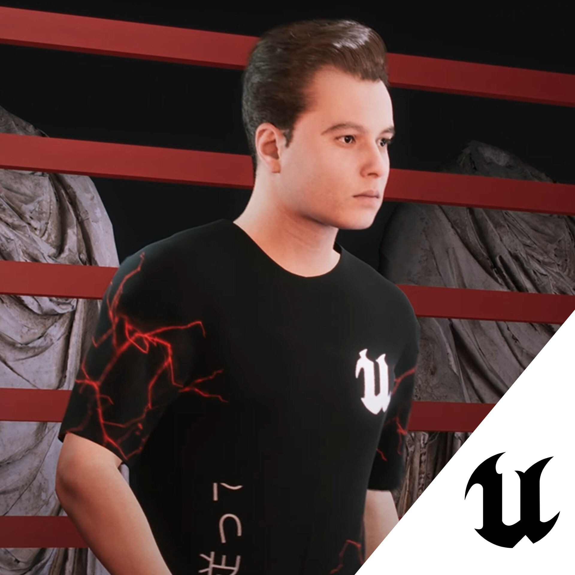 ArtStation - Chaos Cloth in Unreal Engine 5.3 (Metahuman)