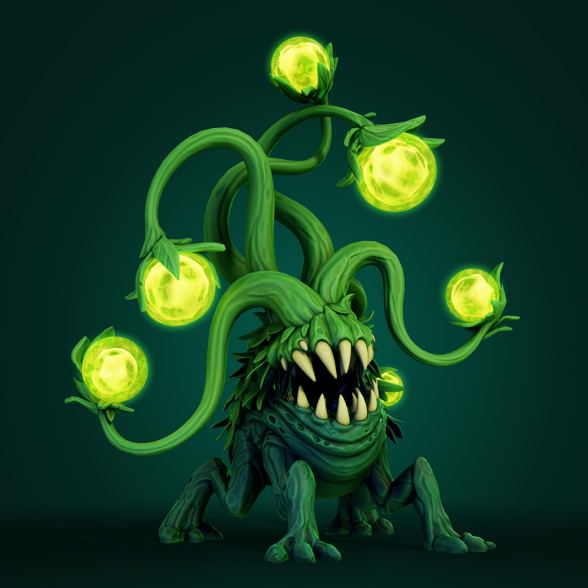 ArtStation - Venomous Bush Creature