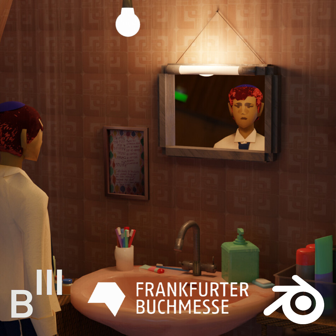 ArtStation - Hineini(2023): Bathroom scene