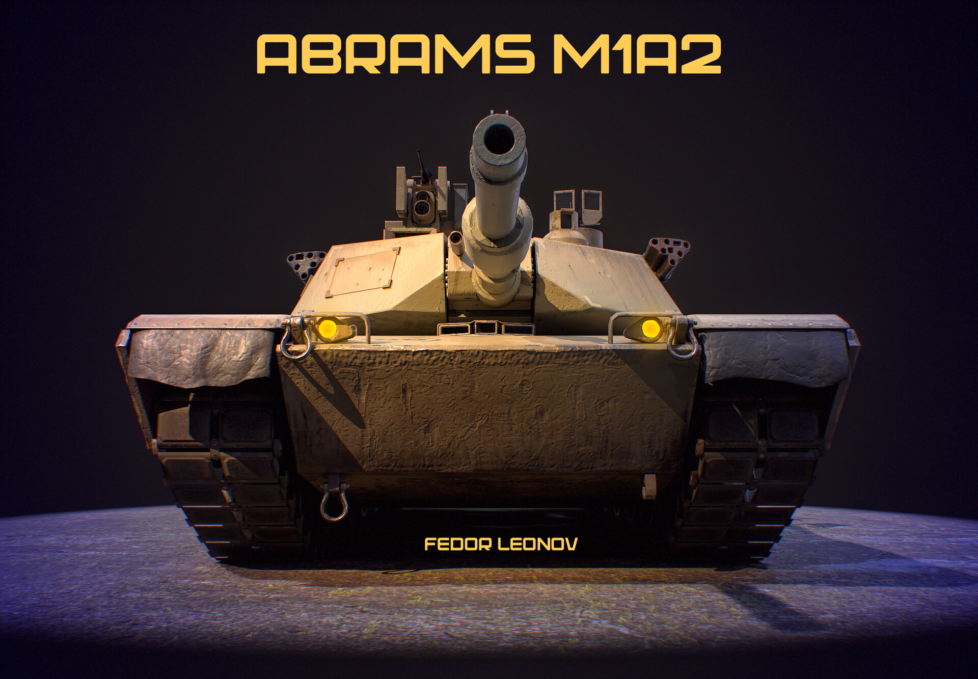 ArtStation - Abrams M1A2 linear track