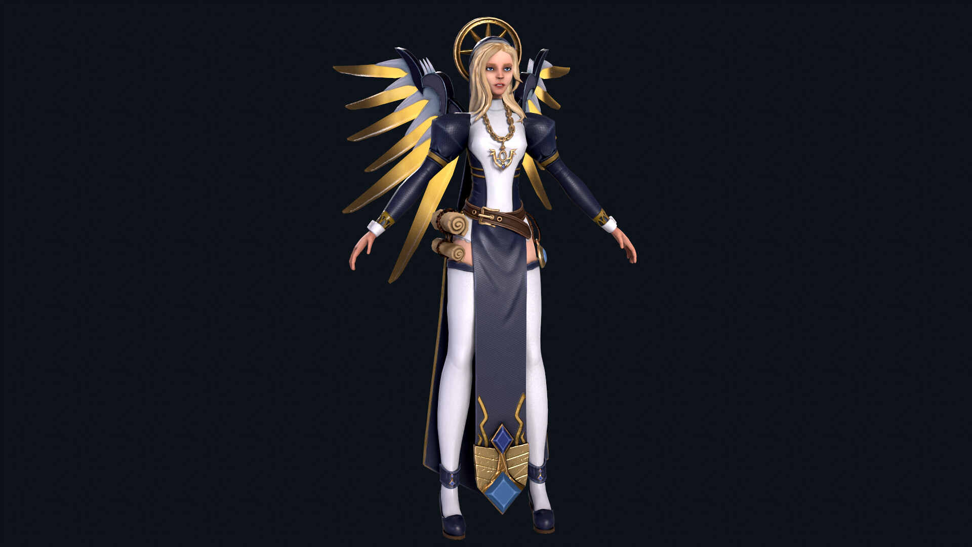 ArtStation - Mercy - Nun Skin (Overwatch 2 Fanart)