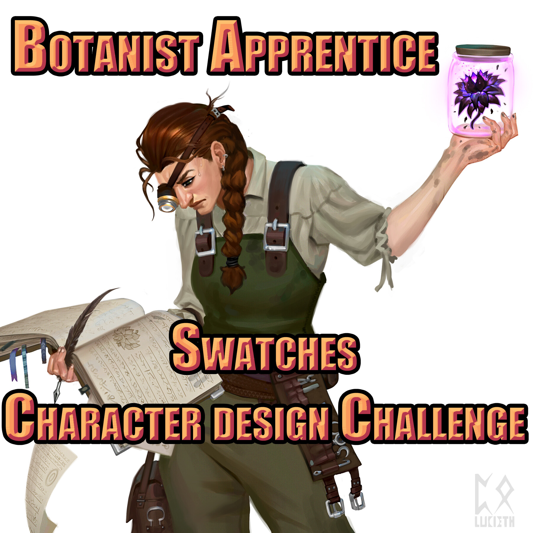 ArtStation - Swatches Challenge - Botanist Apprentice