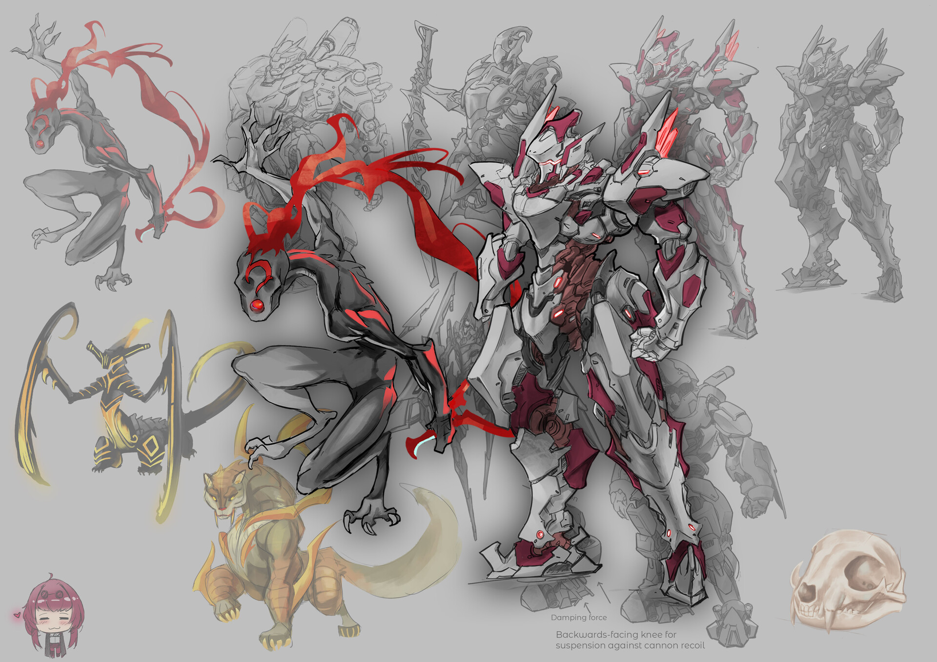 ArtStation - Creatures & Mecha design practice