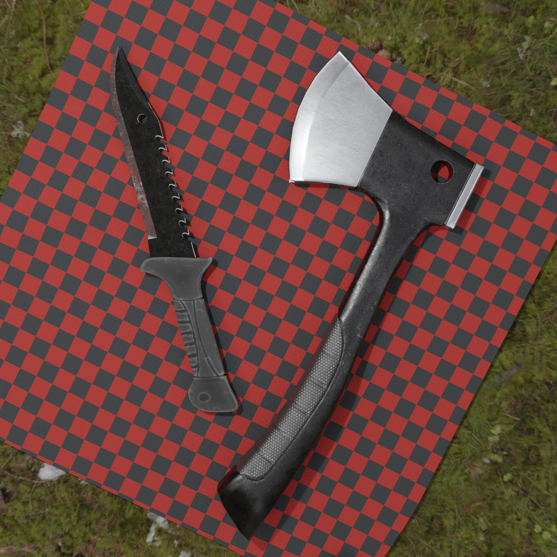 ArtStation - Axe & Knife