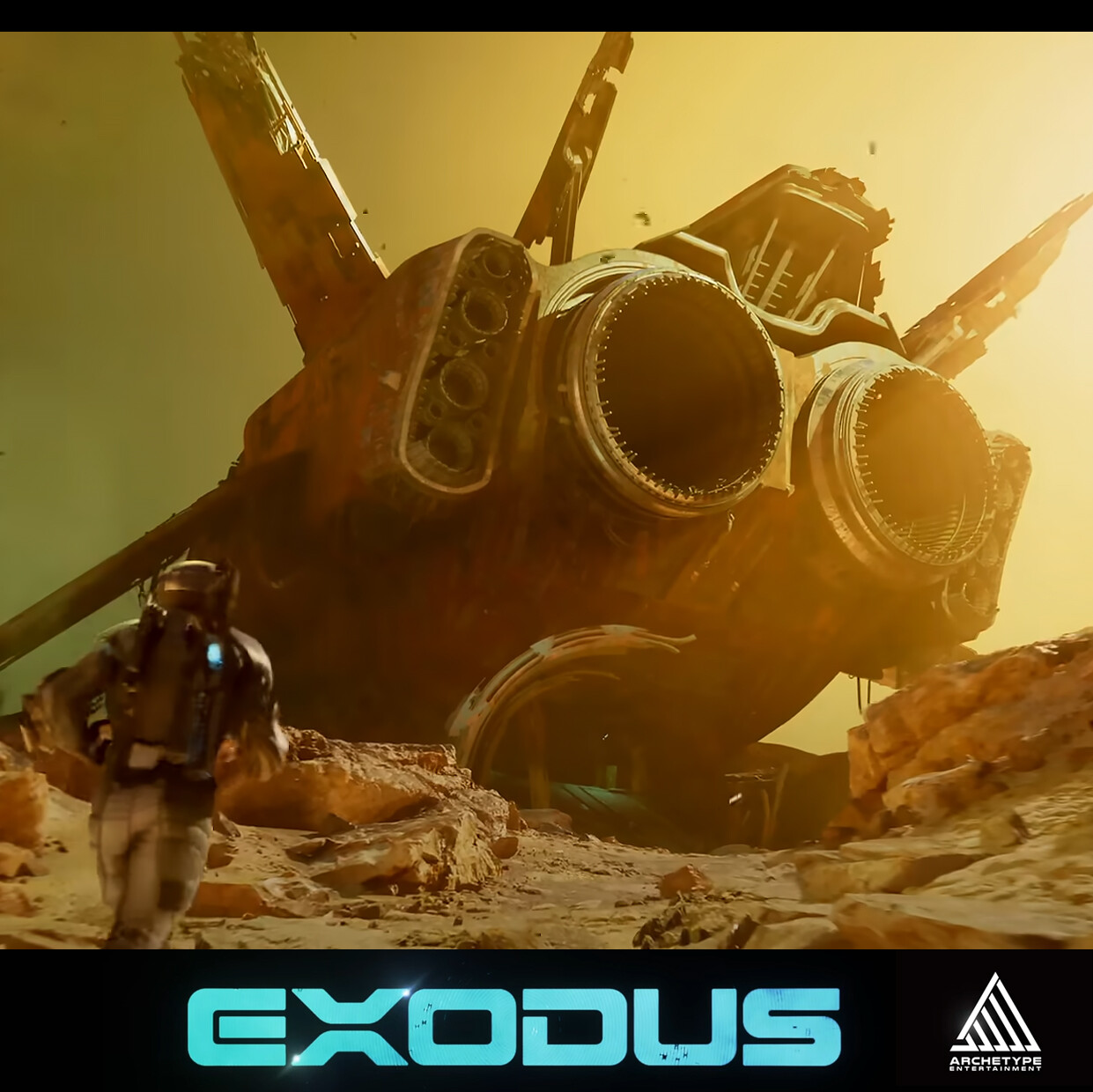 ArtStation - Exodus reveal trailer introduces wrecked space craft work.