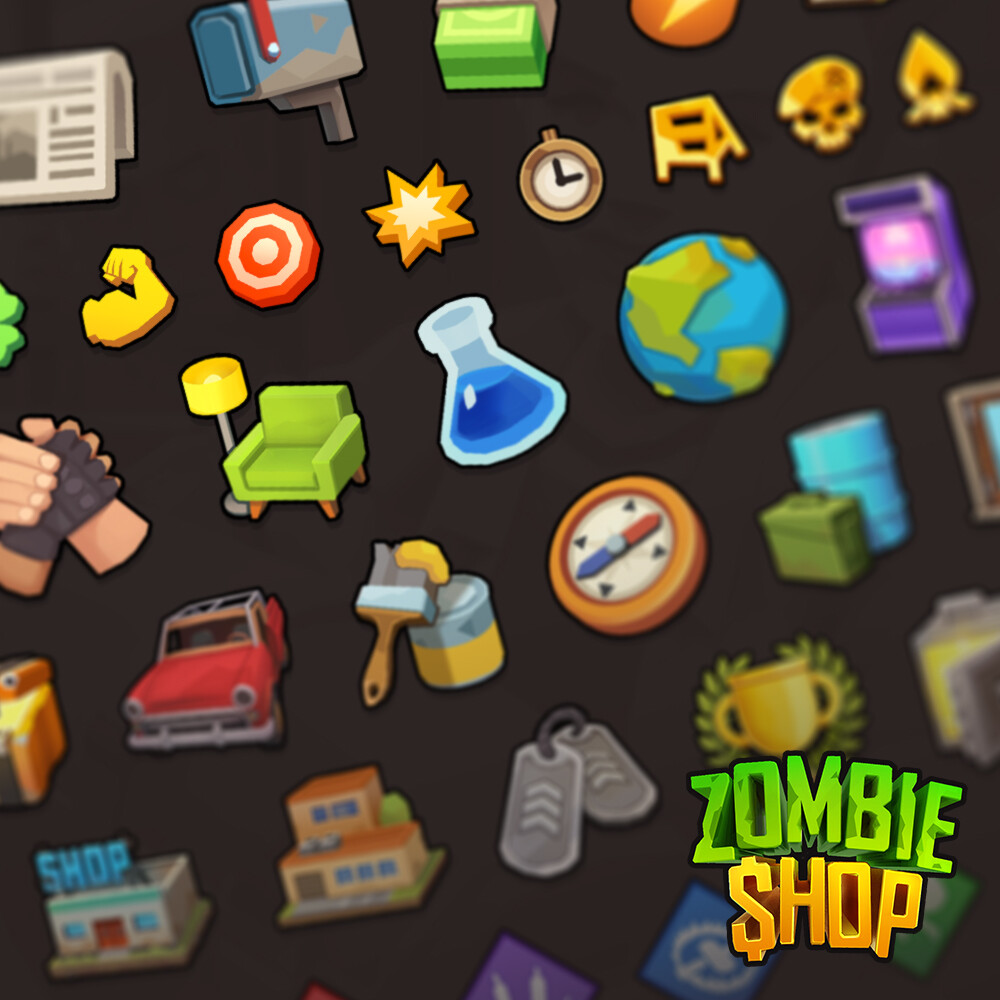 ArtStation - ZombieShop icons