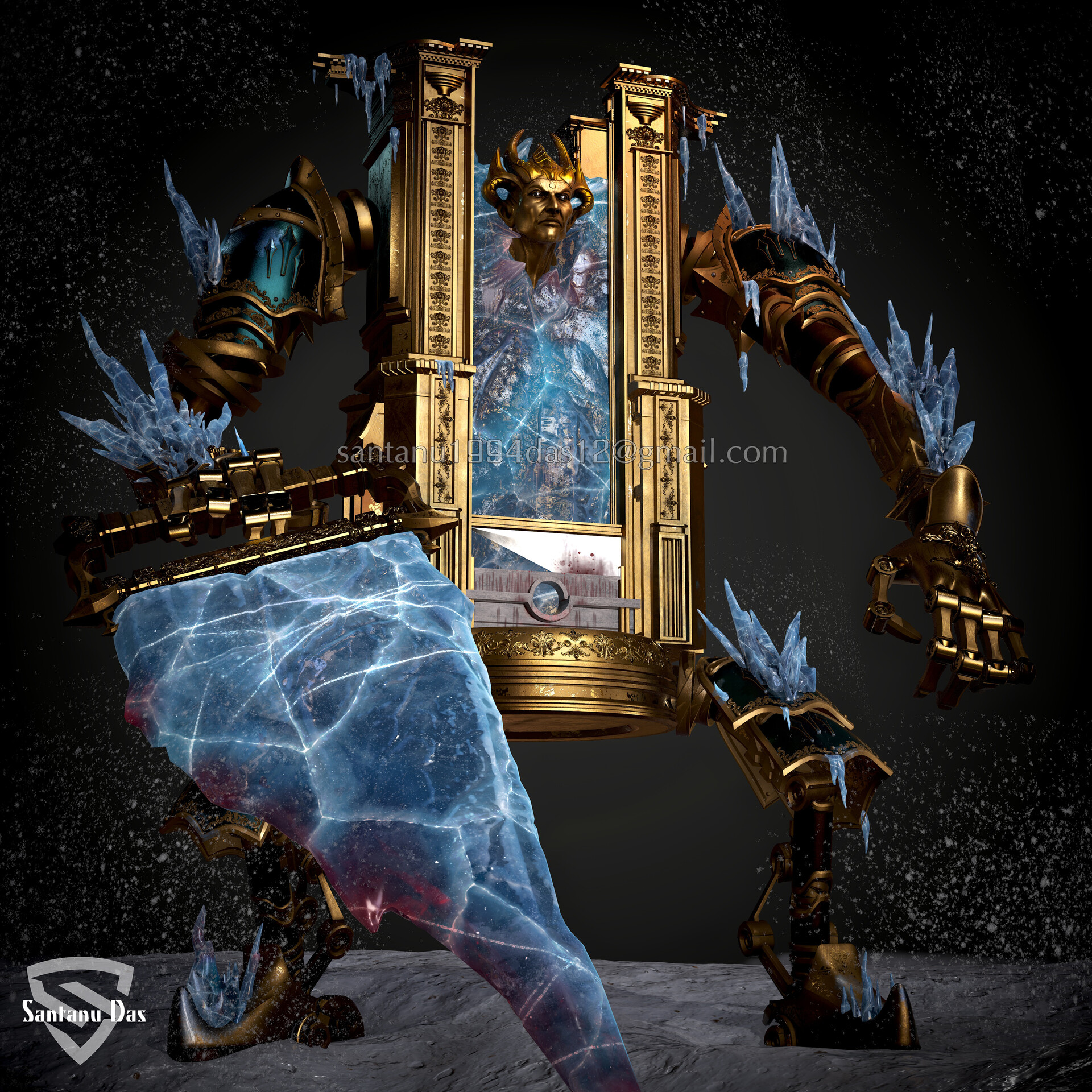 ArtStation - Frozen Death By Santanu Das
