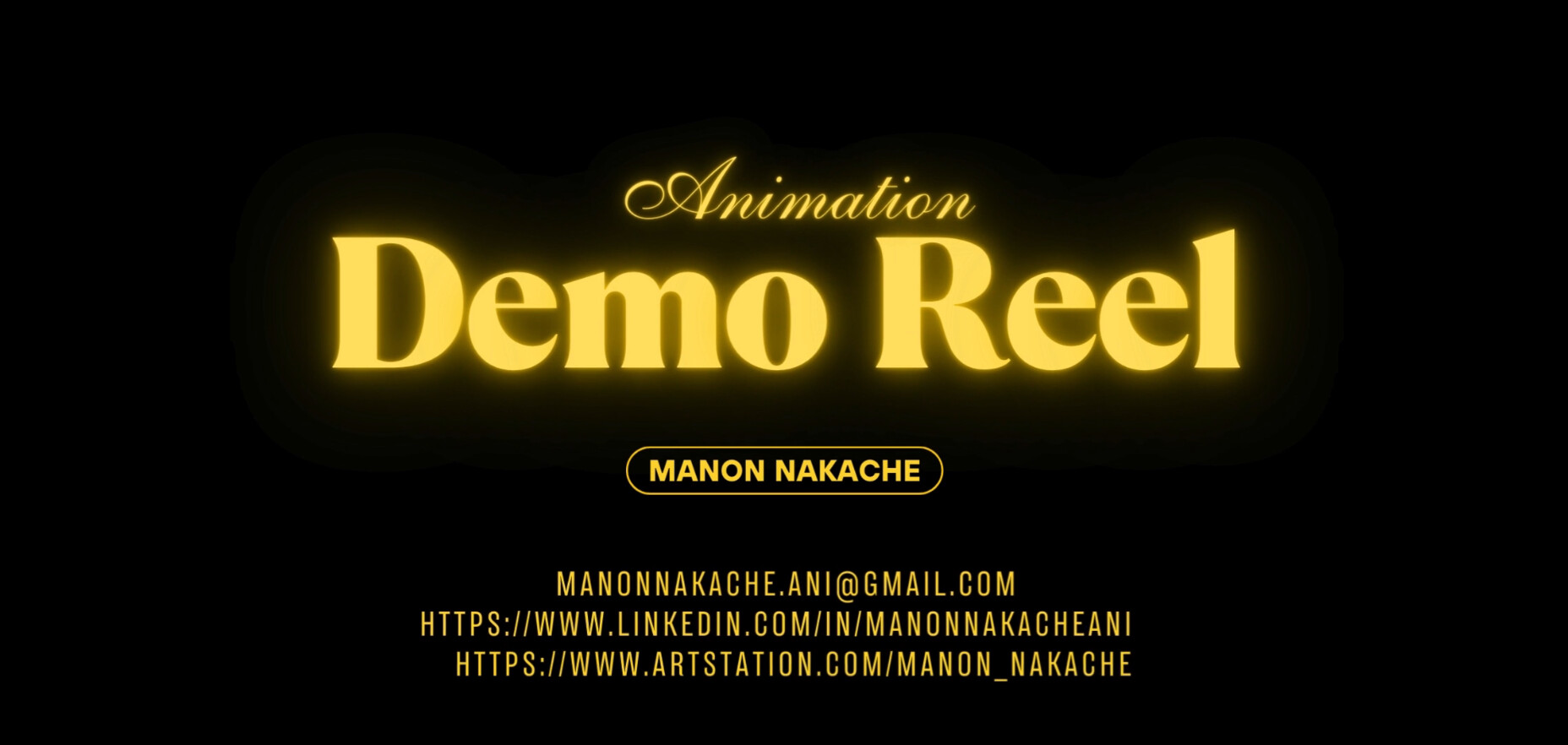 ArtStation - Current Animation Demo Reel