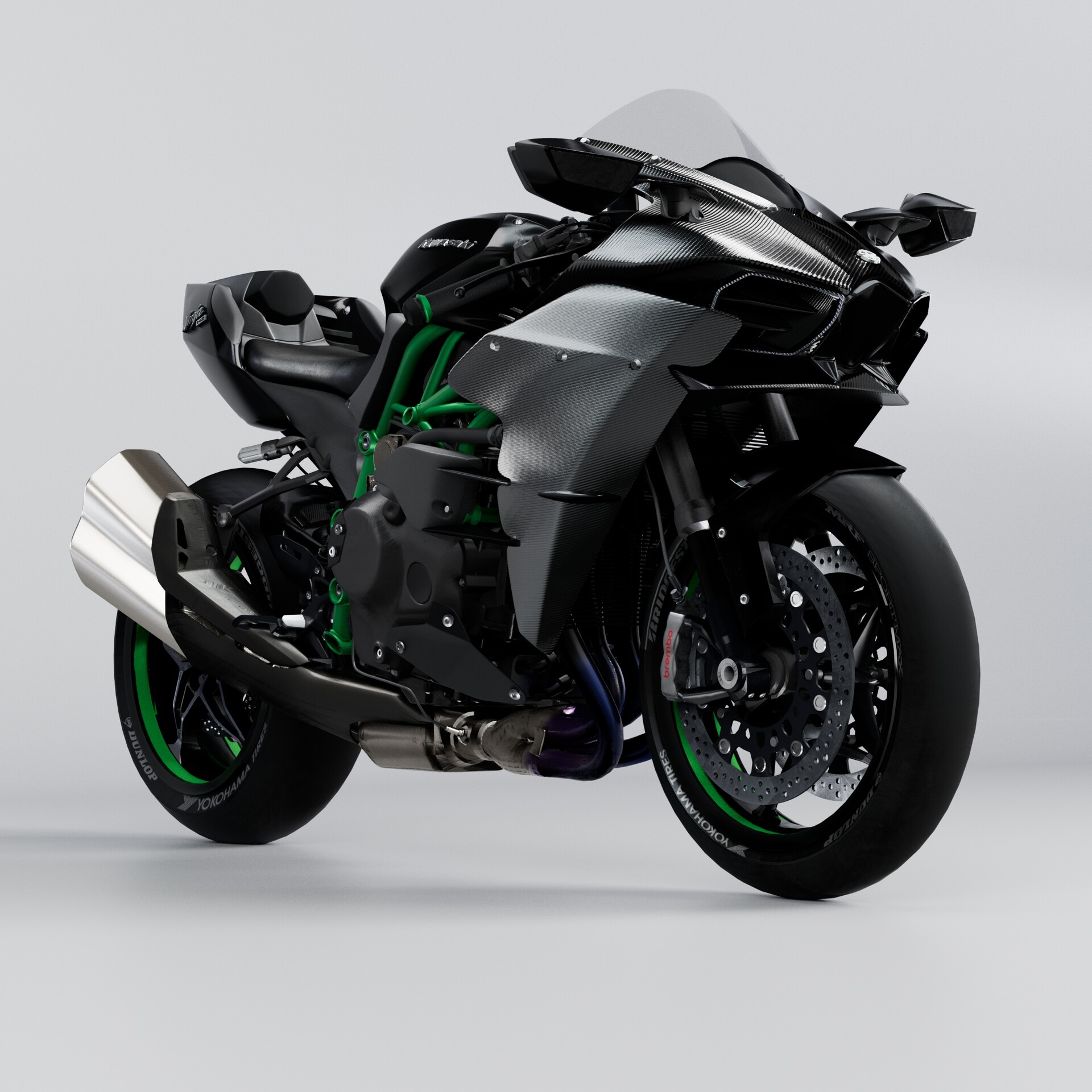 ArtStation - Kawasaki Ninja H2