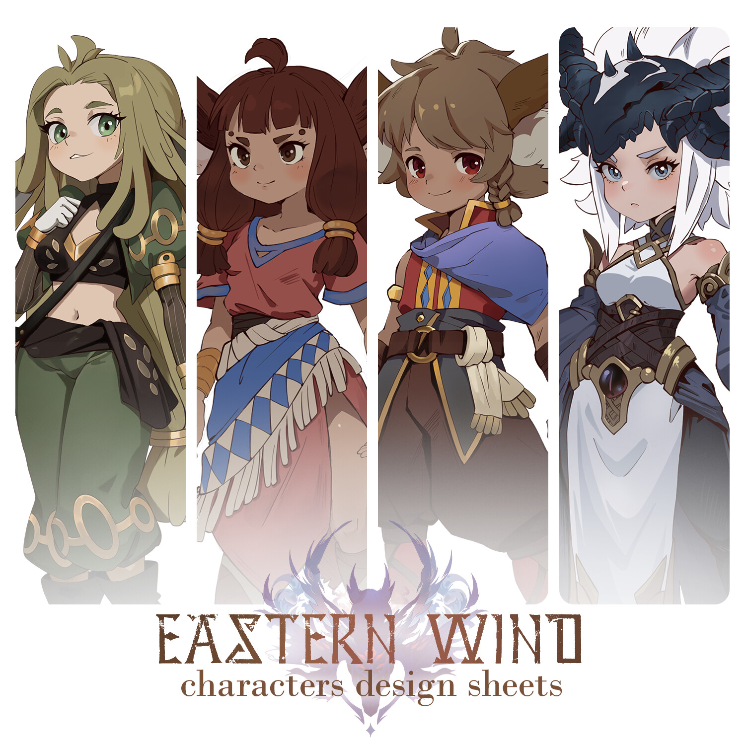 ArtStation - EASTERN WIND: characters design sheets