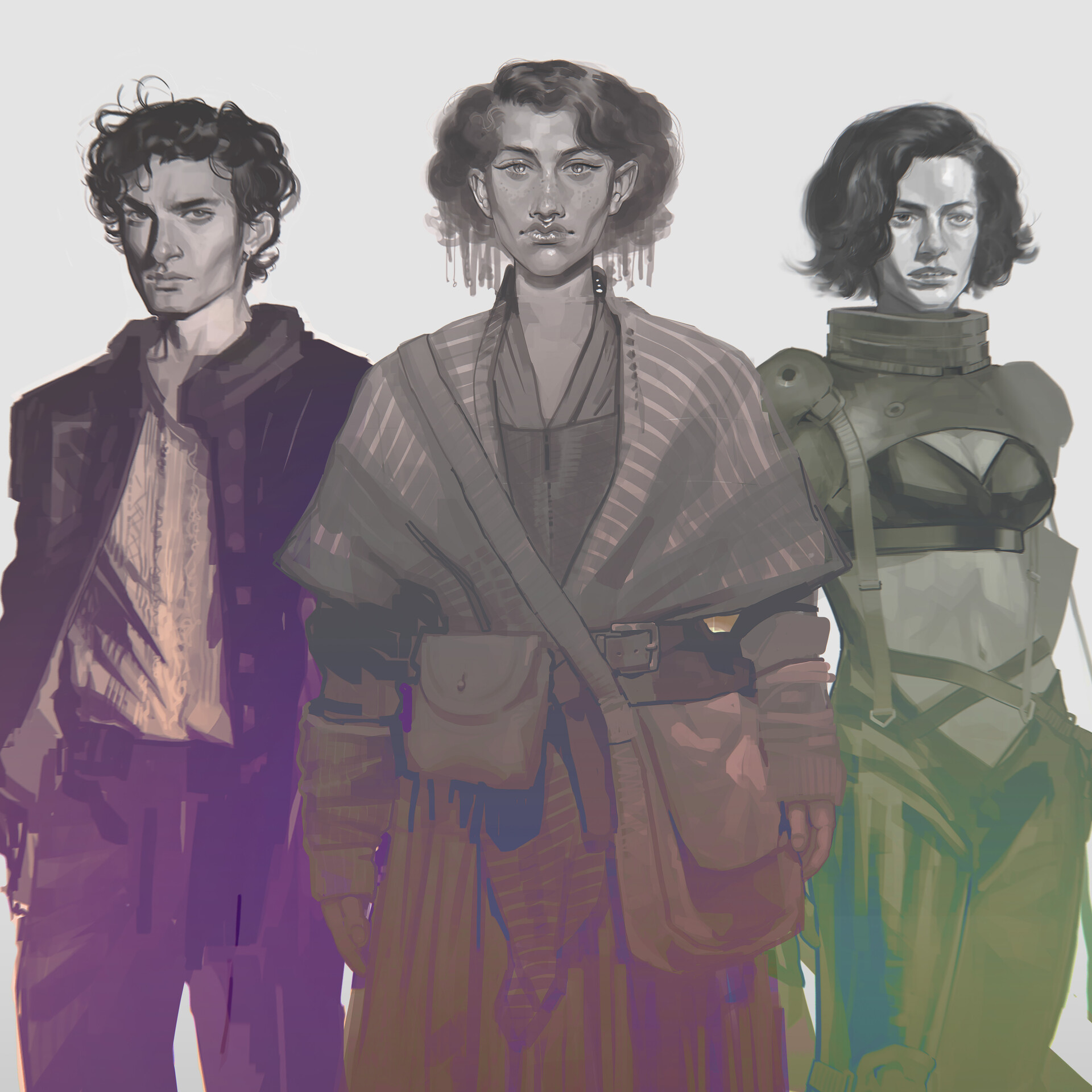 ArtStation - Grey Faces!