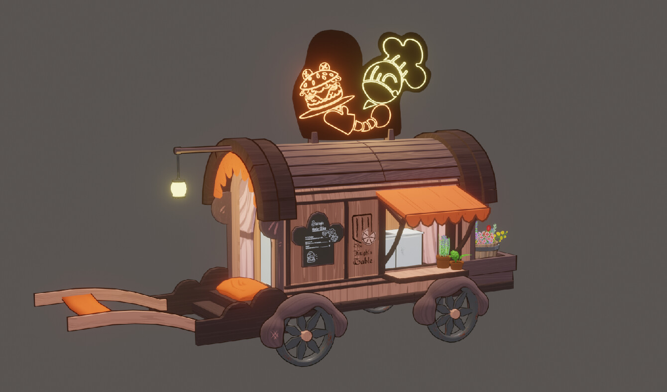 ArtStation - Chef Knight's Monster Kitchen Cart