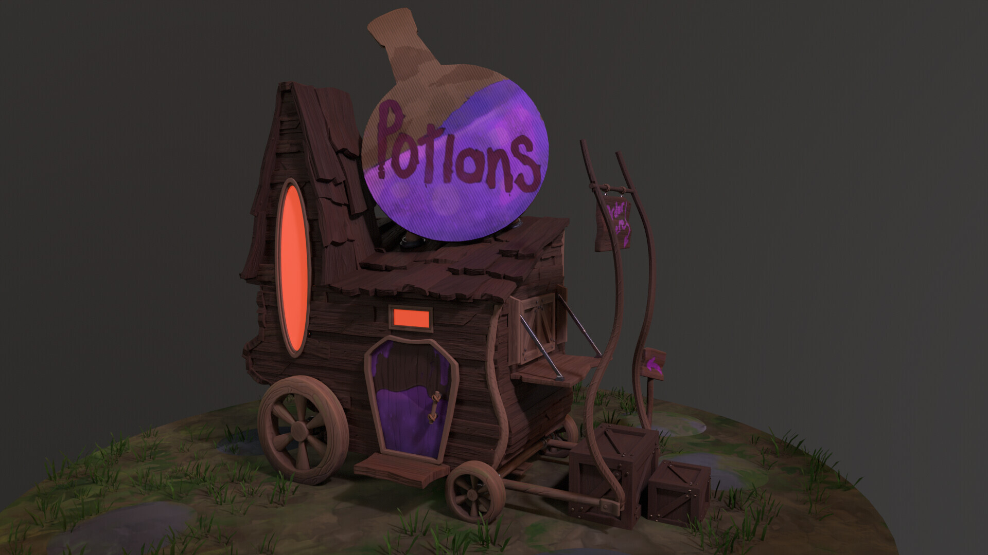 ArtStation - Traveling Potion Shop