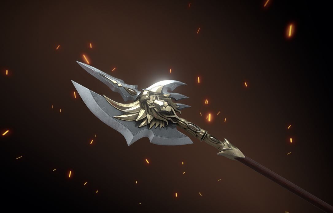 ArtStation - Lion warhead Halberd Free