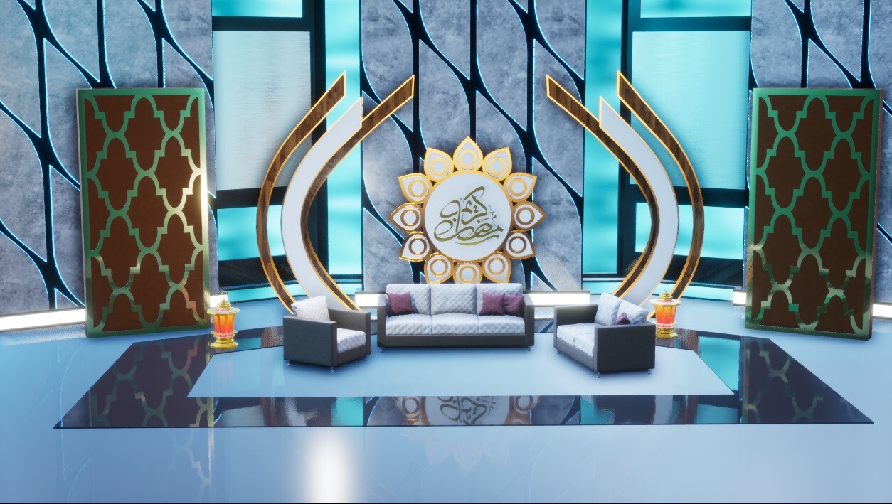 ArtStation - 3D Unreal Virtual Ramzan Studio Set Design