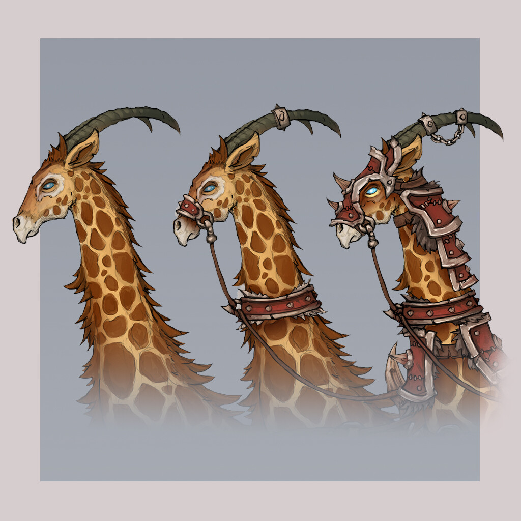 ArtStation - Reins of the Barrens Giraffe