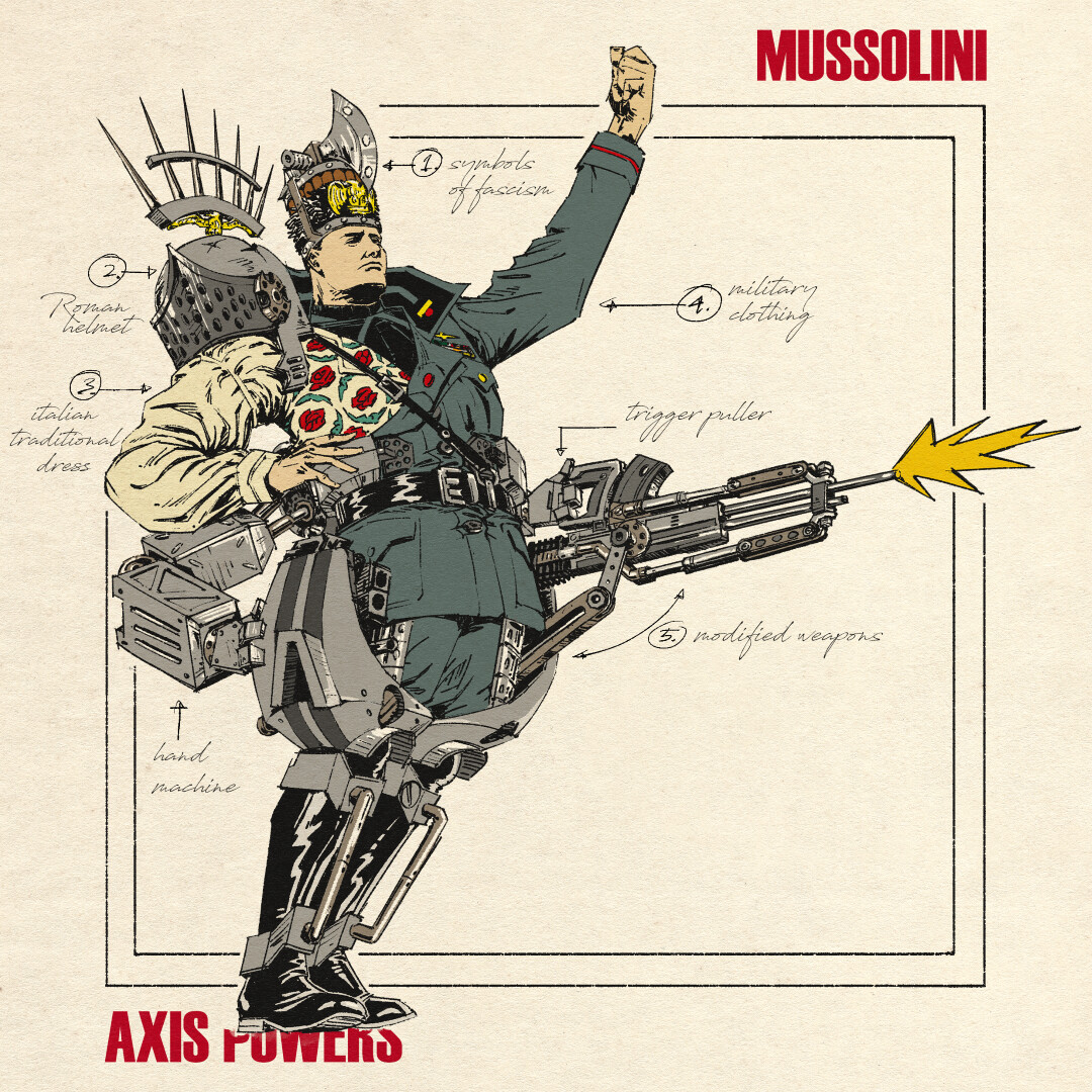 ArtStation - 'MEN of WWII' Benito Mussolini