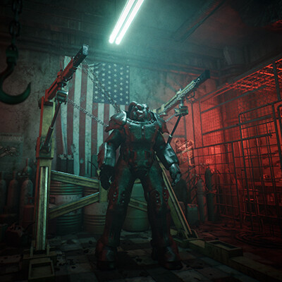 ArtStation - Engineer's Lounge - Fallout 3 inspired Unreal Engine 5 ...