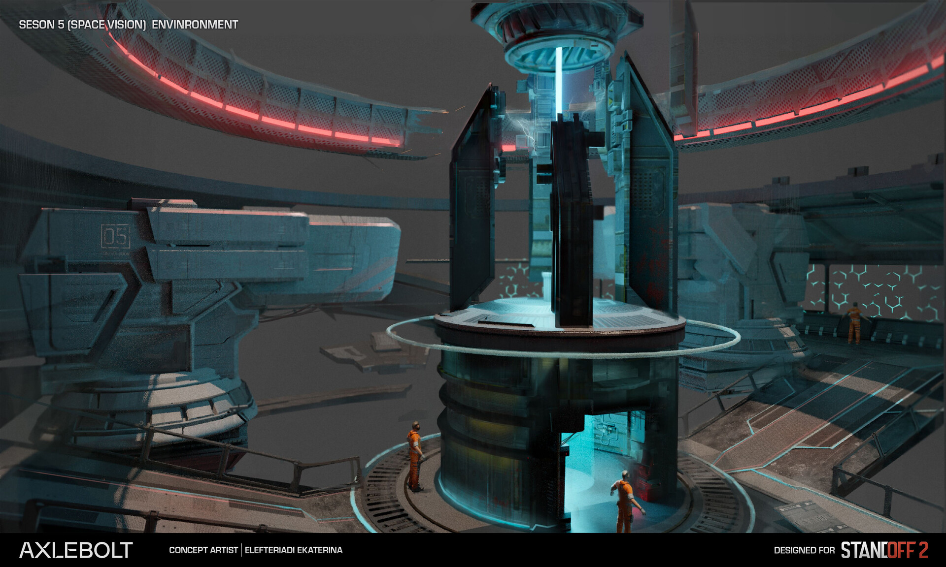 ArtStation - Standoff 2 Space Vision - Space Station Map Design