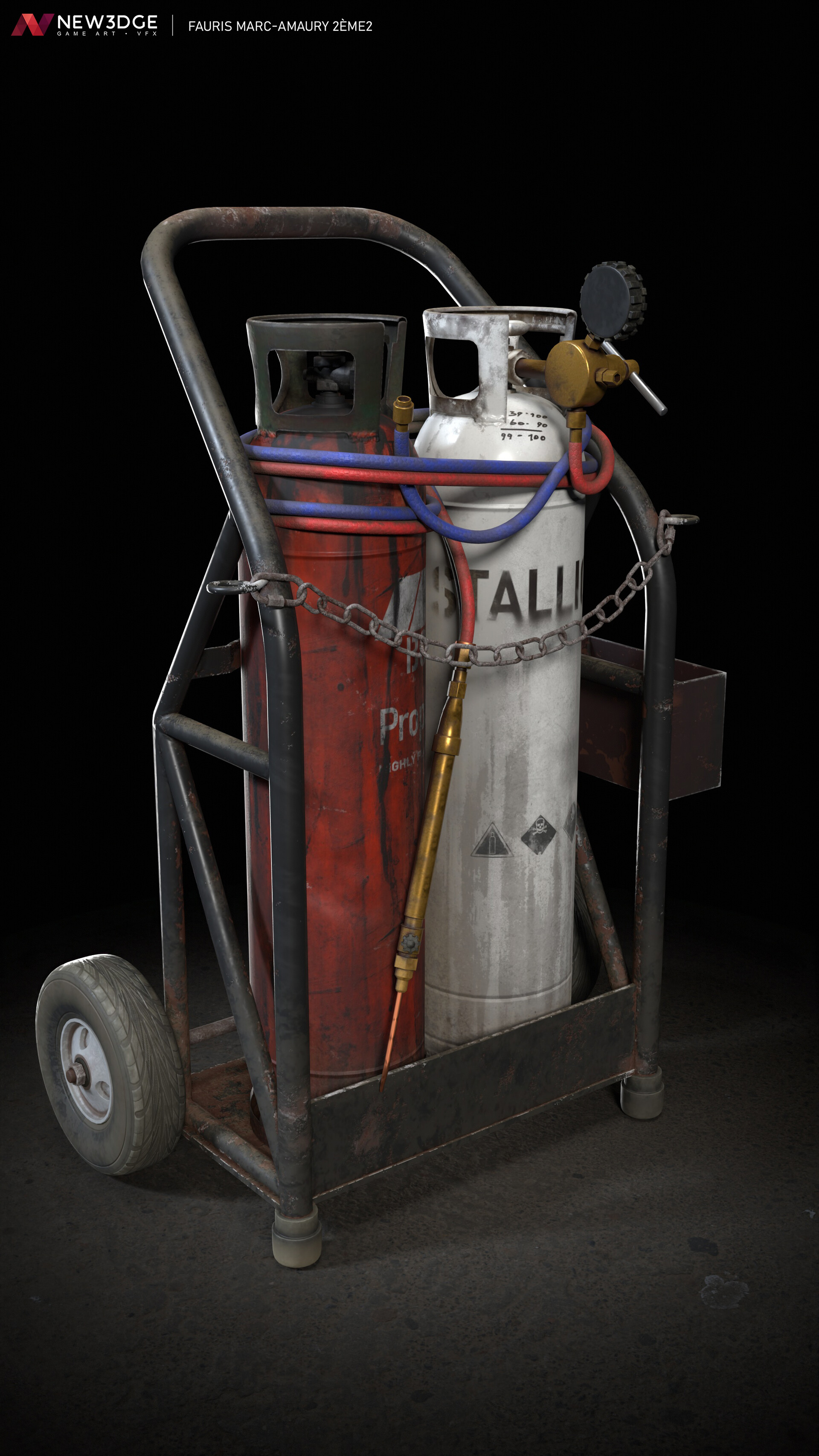 ArtStation - Trolley texturing - Substance Painter