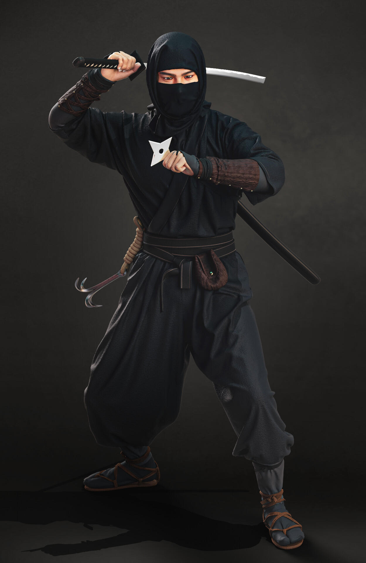 ArtStation - Ninja uniform 1.