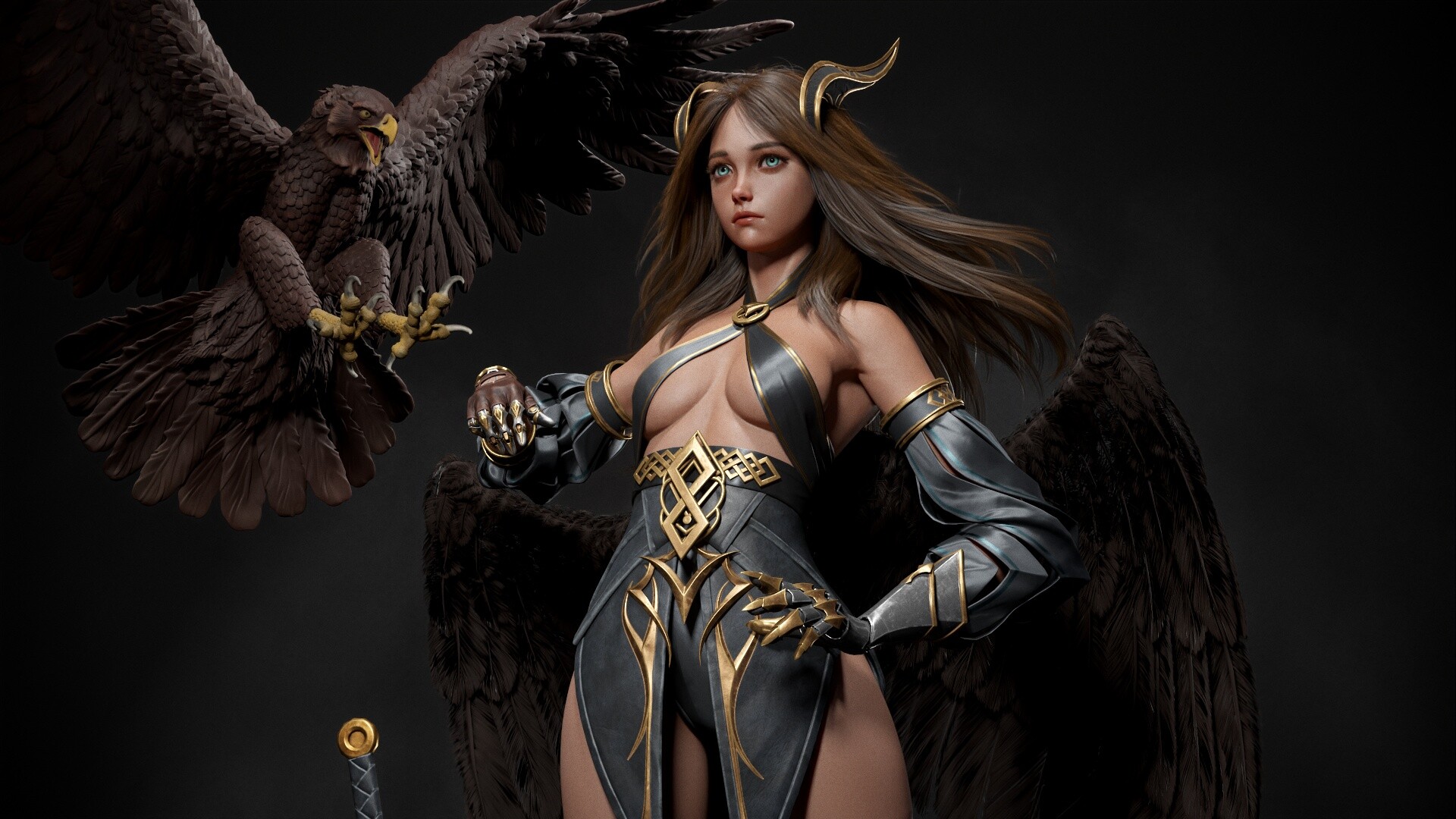 ArtStation - Valkyrie - (3D real-time render) Marmoset