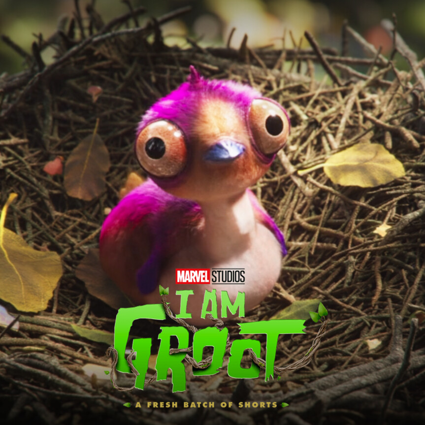 ArtStation - I am groot S2/Ep.1 - Baby bird | Grooming | Luma Pictures