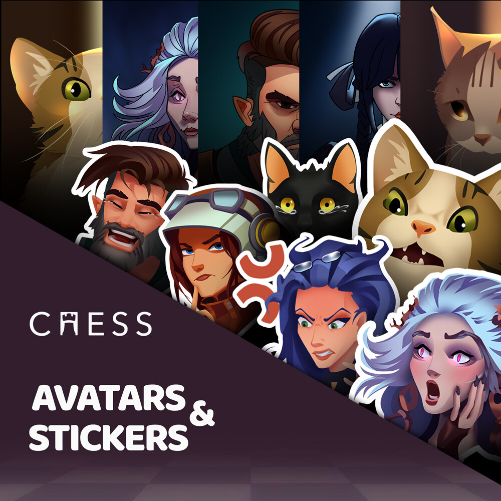 ArtStation - Chess Royale Avatars and Stickers