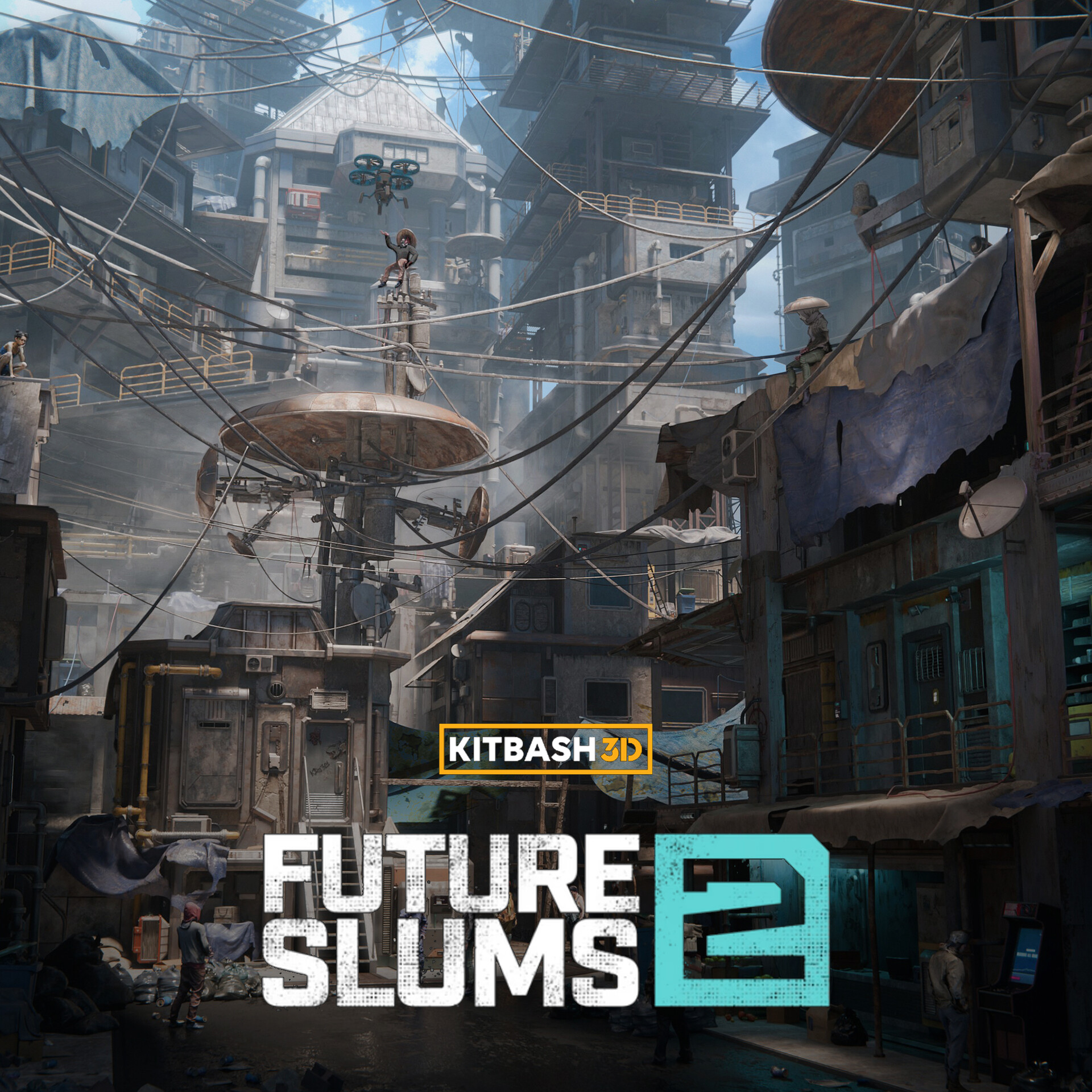 ArtStation - Future Slums 2 - KB3D Cover Art