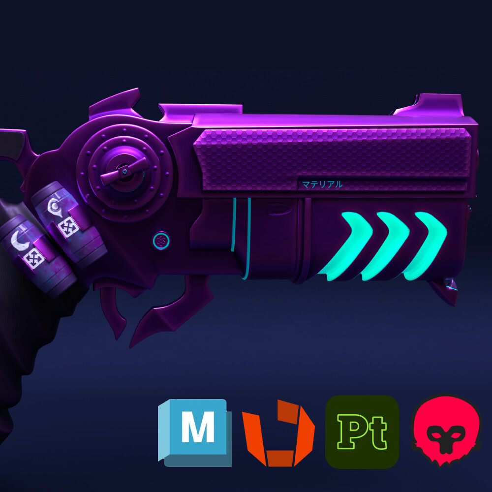 ArtStation - A gun, cute but in turn intimidating.