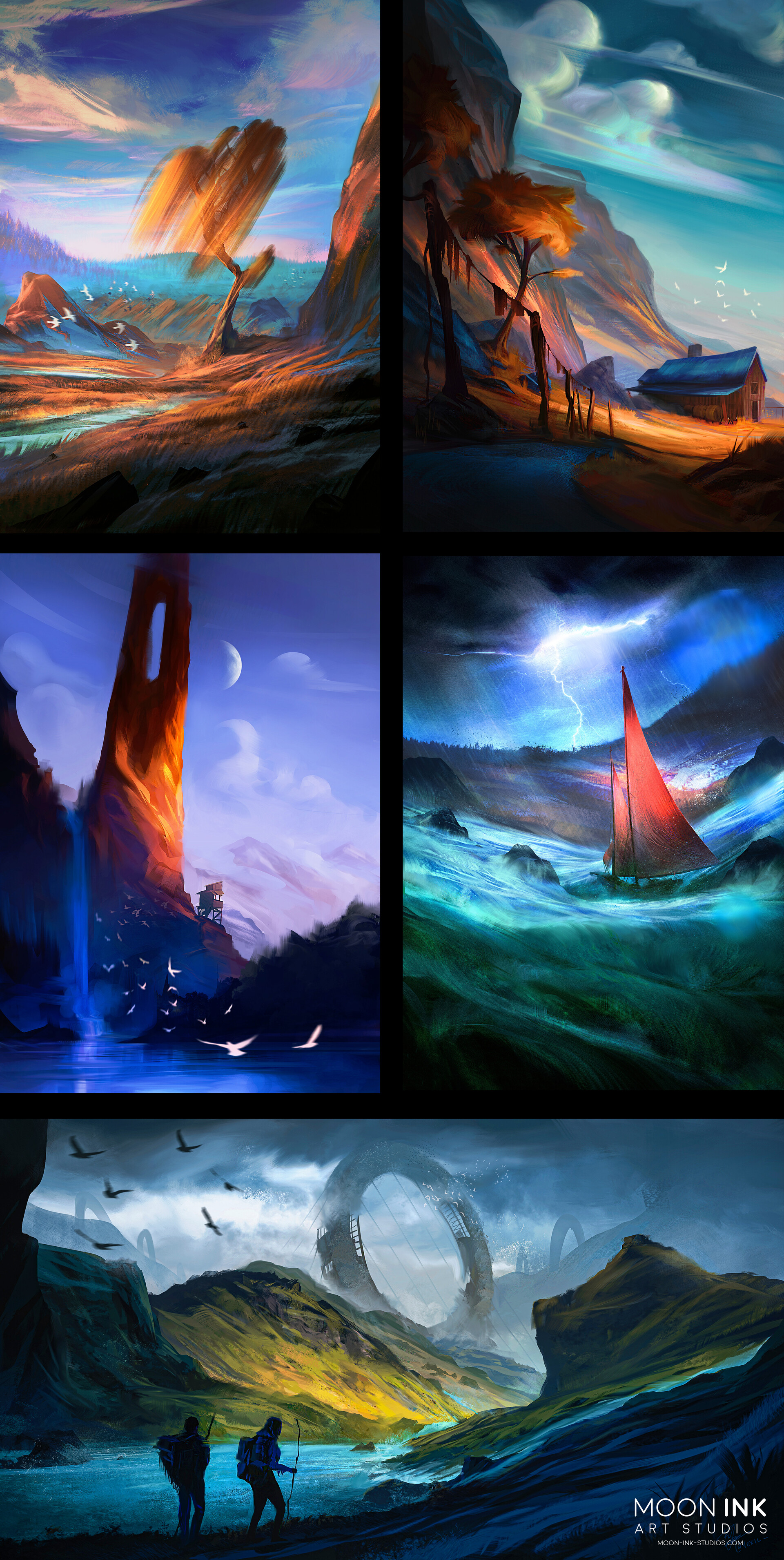 ArtStation - Color Composition Paintings