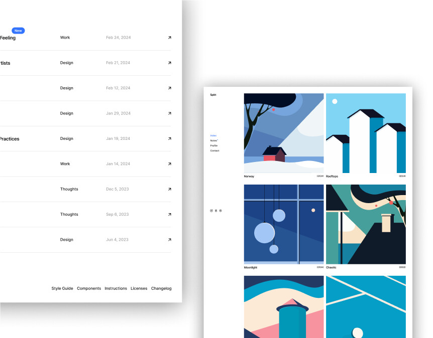 ArtStation - Split - Portfolio Website Design