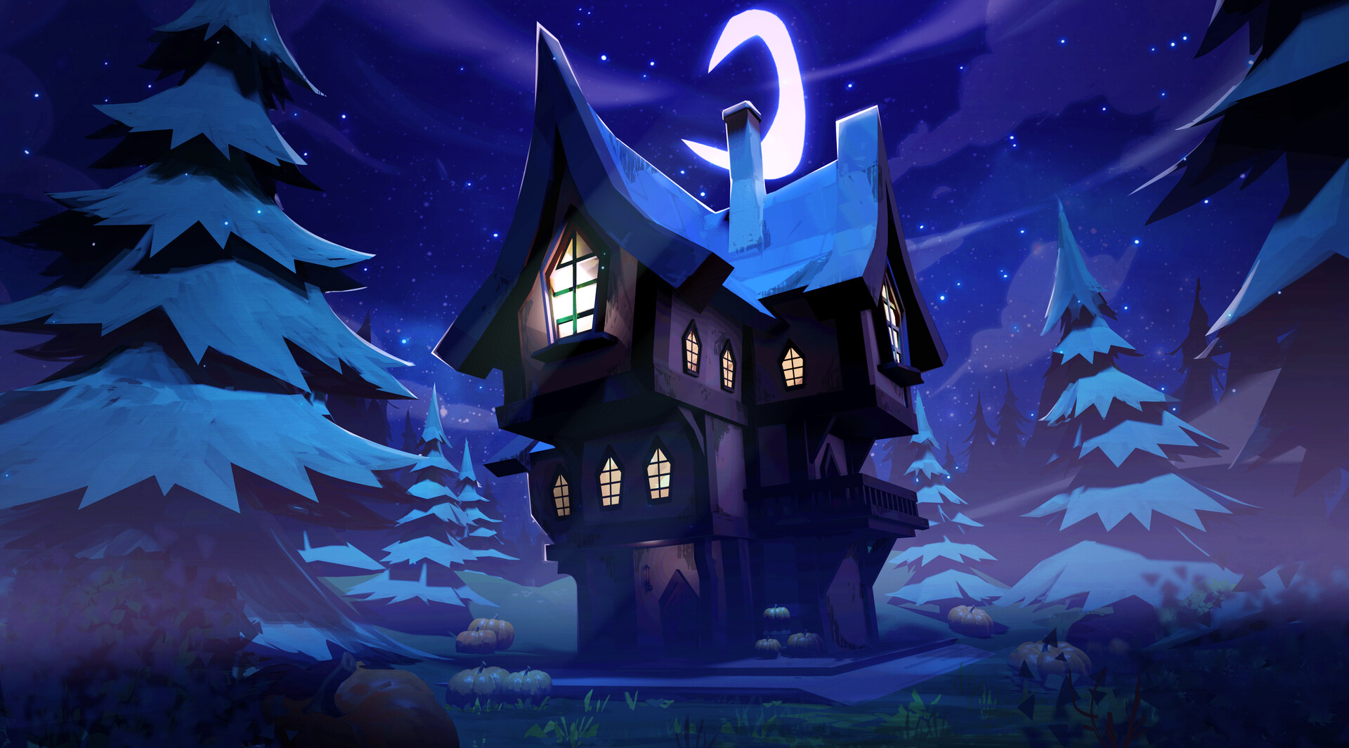 ArtStation - Wolf Mansion - Concept Art