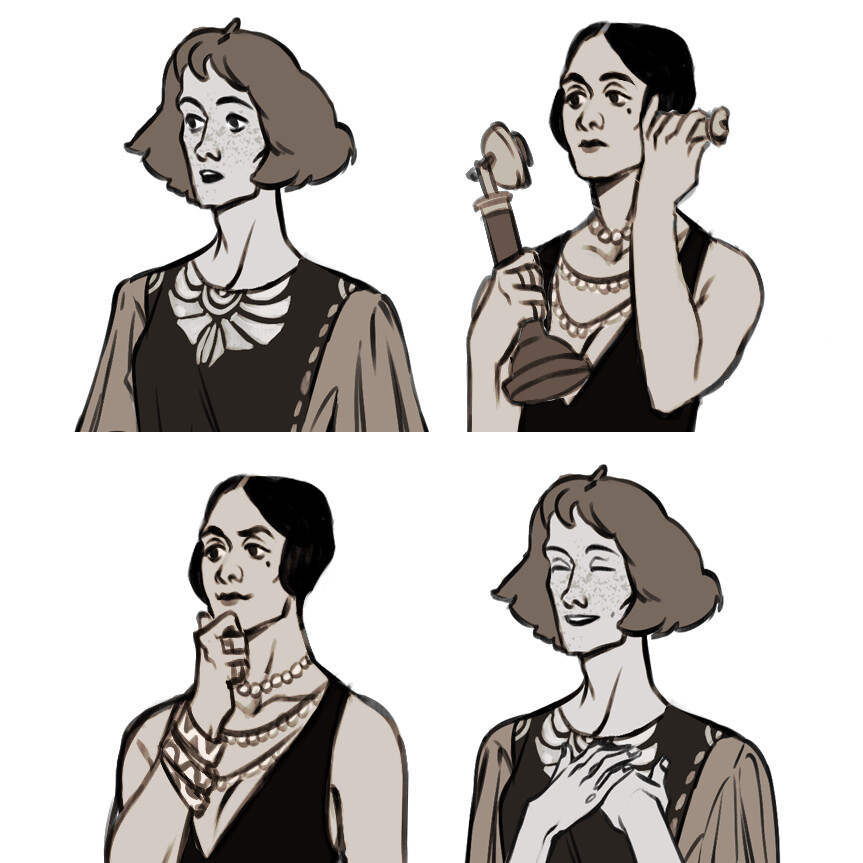 ArtStation - Characters for visual novel emotion list