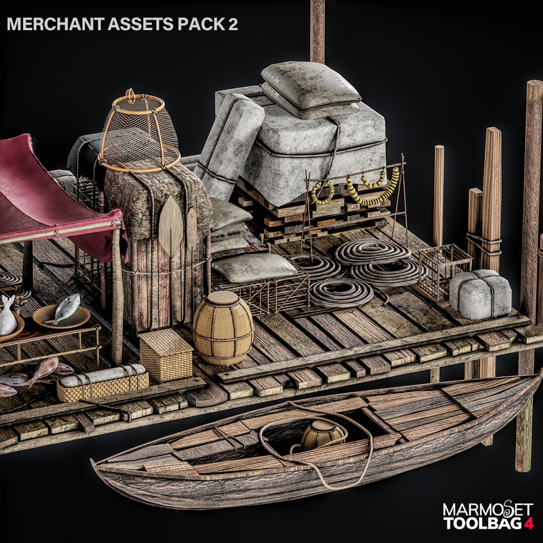 ArtStation - Merchant assets pack 2