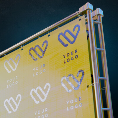 ArtStation - Advertising Press Wall Mockup | 3D Model, Texture and ...