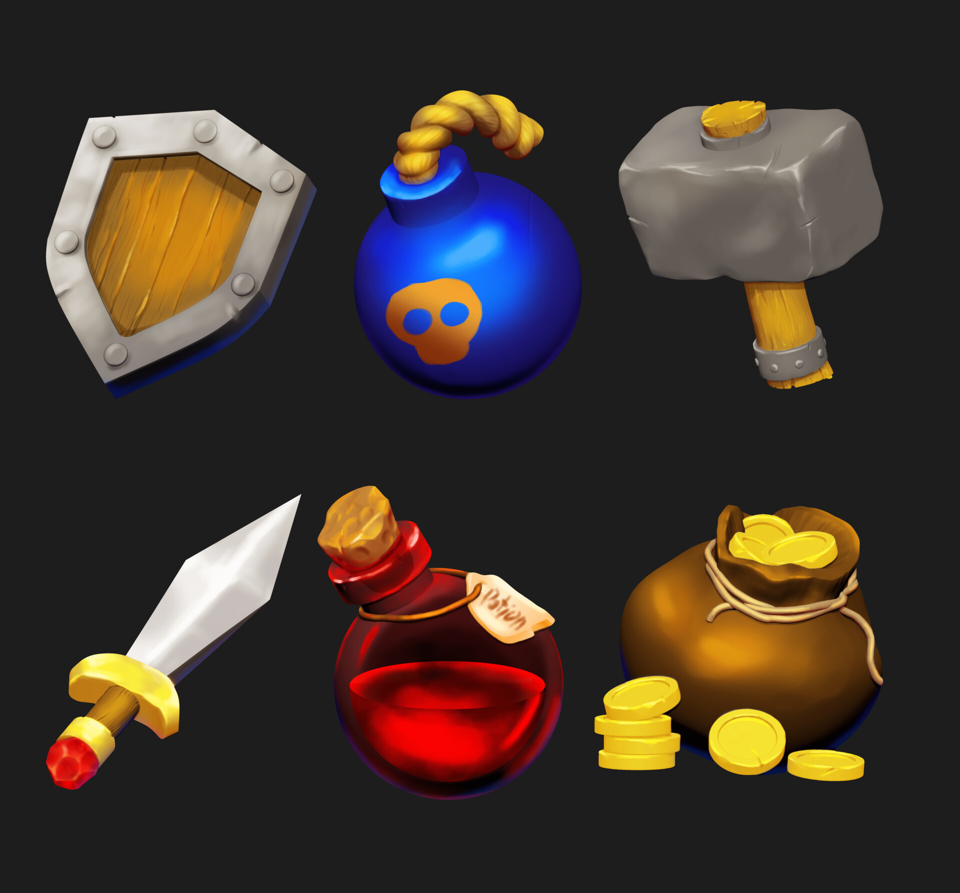 ArtStation - Match-3 Game Icons
