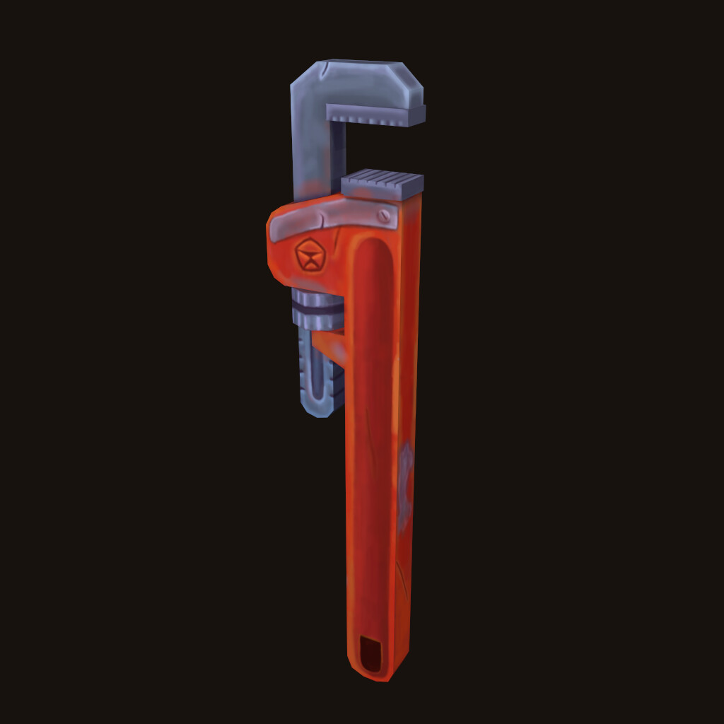 ArtStation - HandPainted pipe wrench