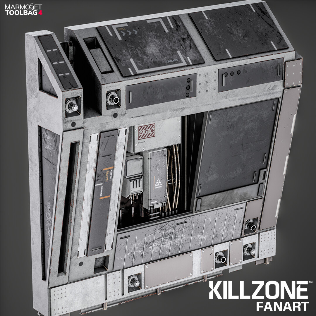 ArtStation - Killzone Shadow Fall FanArt asset wall section
