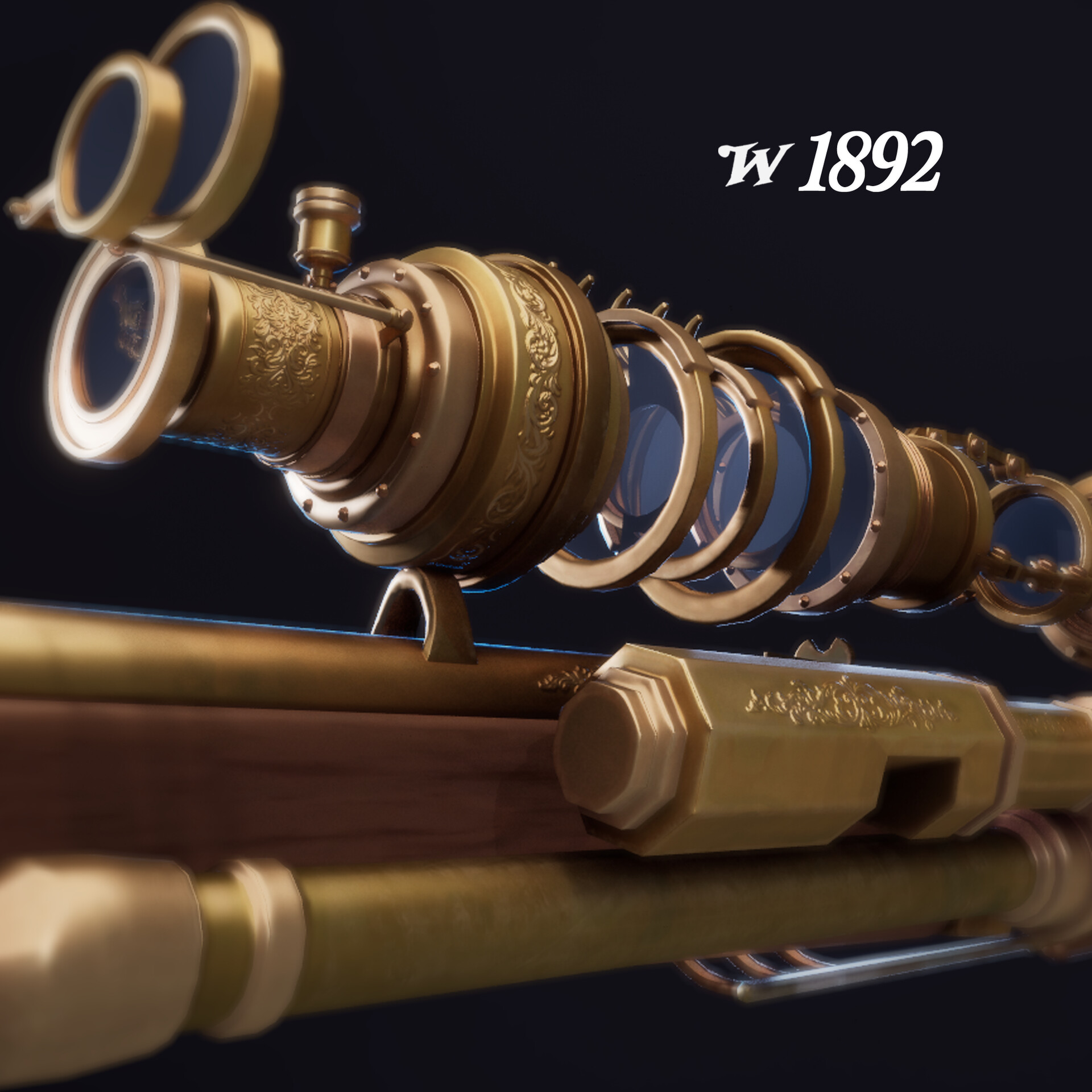 ArtStation - 1892 Winchester Rifle