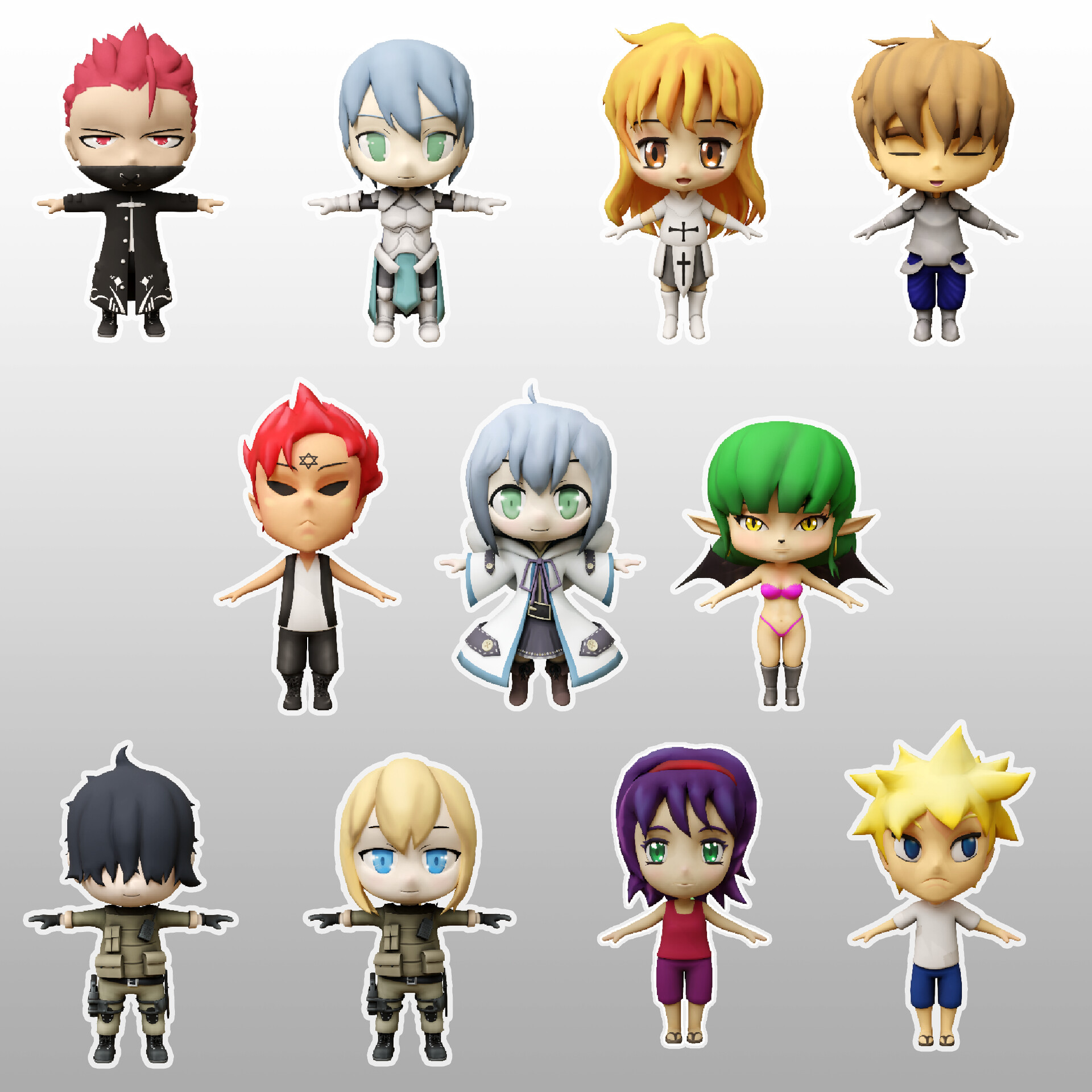 ArtStation - Chibi Mobile Game Characters