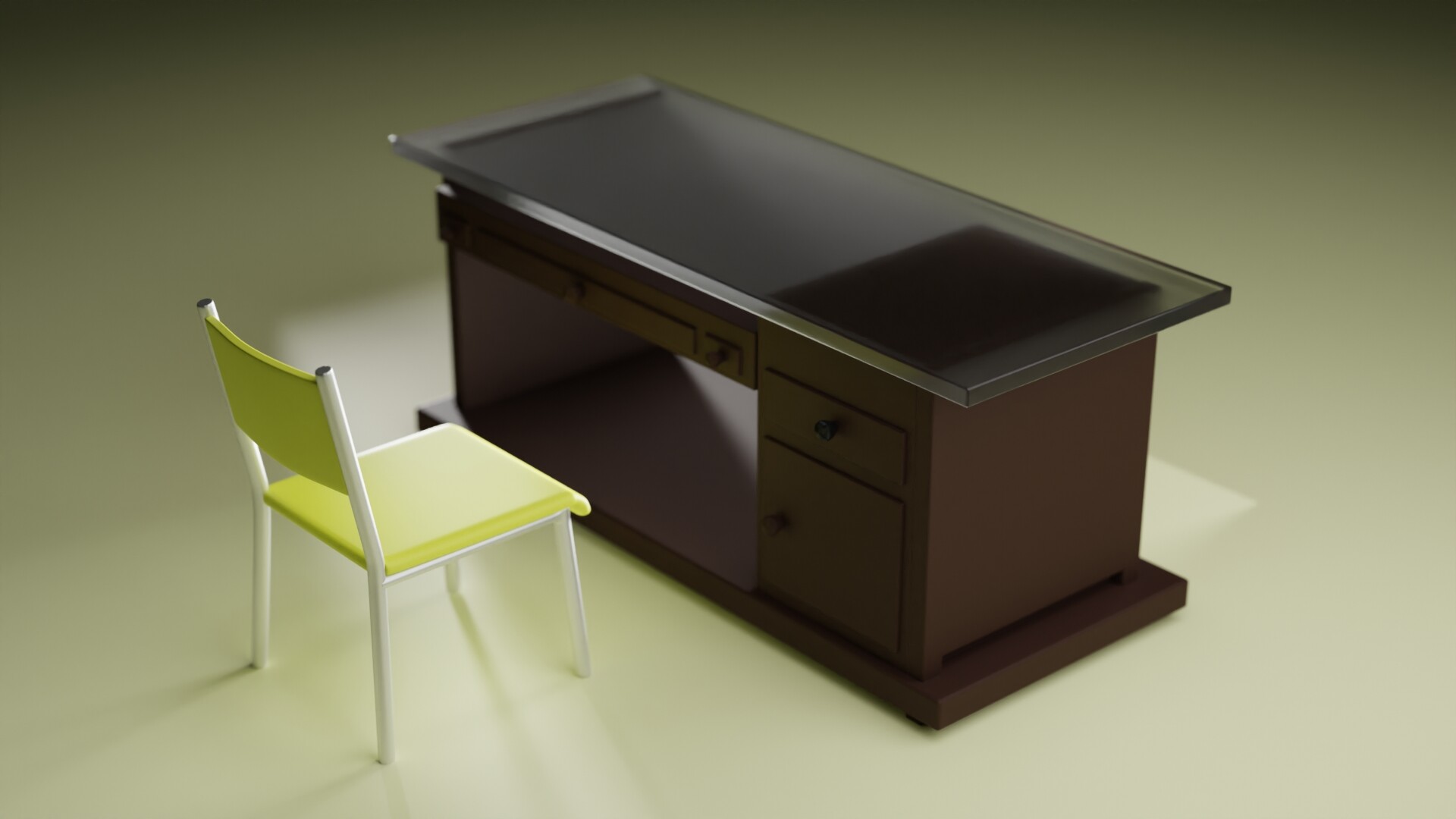Avnish Rajput - Table & Chair 3D Model