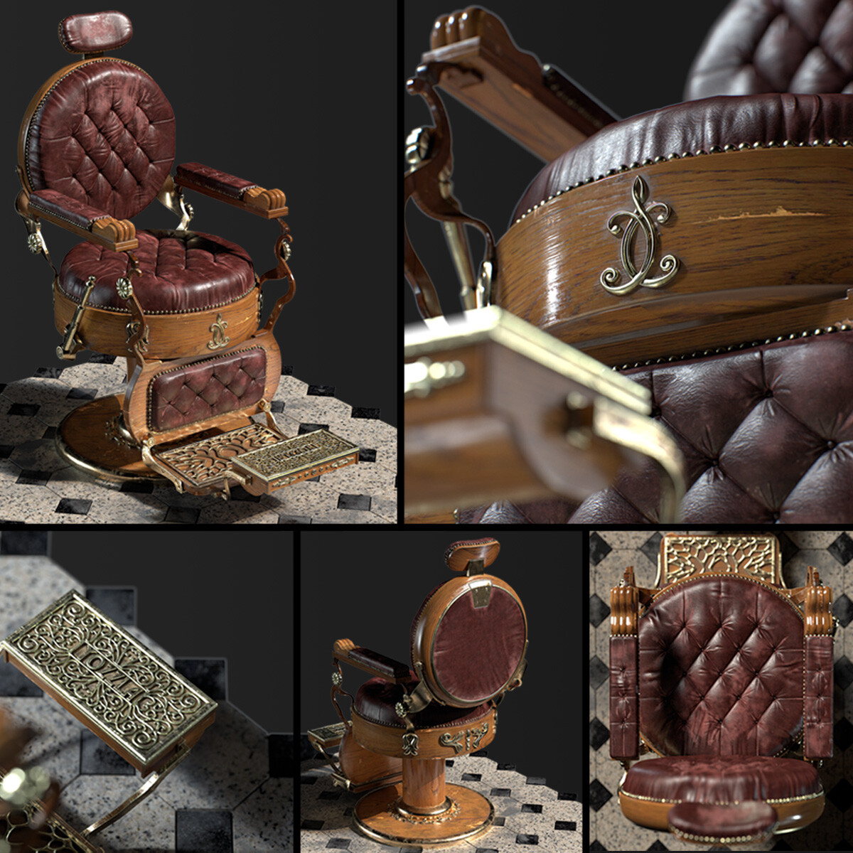 ArtStation - Barber Chair