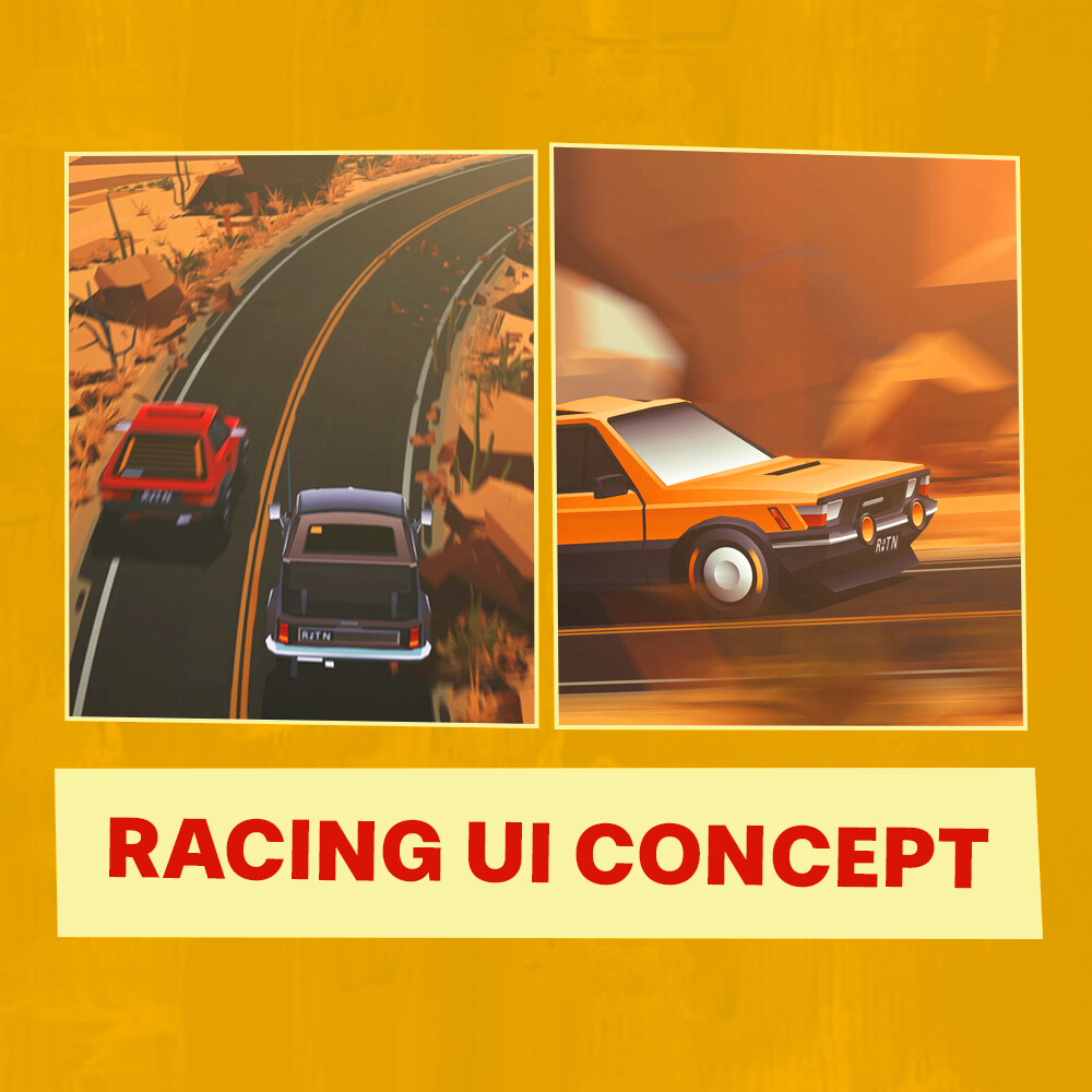 ArtStation - Personal Project - Racing UI